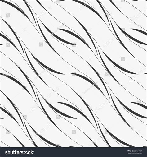 Linear Pattern Grid Leaves Nature Curve Stock Vector Royalty Free