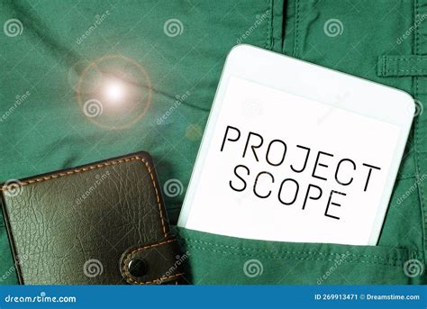 Text Sign Showing Project Scope Word Written On Evaluation Of Work