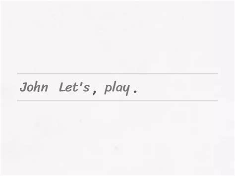 Super Starter 4 Classroom English 重組 Unjumble