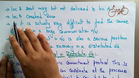 Recovery In Distributed Database Distributed Systems Lec 71 Bhanu