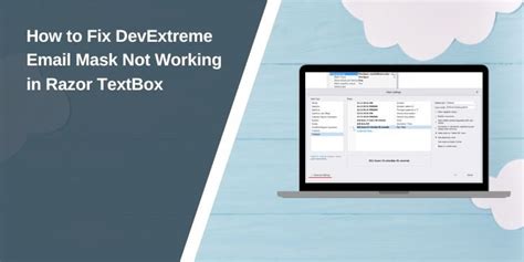 How To Fix Devextreme Email Mask Not Working In Razor Textbox