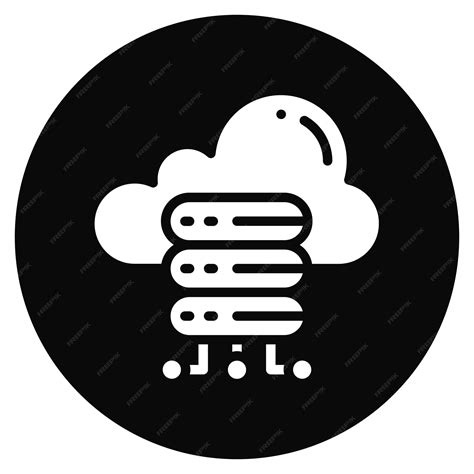 Premium Vector Cloud Database Vector Illustration