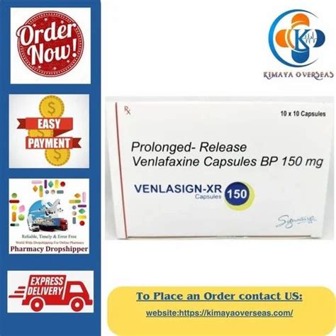 Venlasign Xr Venlafaxine Capsules Bp 150 Mg At Rs 150stripe