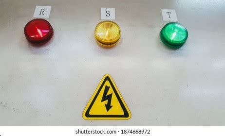 Three 3 Phase Electric Indicator Lights Stock Photo 1874668972 Shutterstock