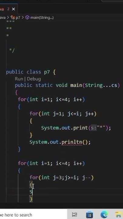 Print Right Pascals Triangle Star Pattern Program In Java L