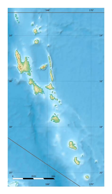 Highest Point In Vanuatu Vanuatu Highlands Map Bsebxr