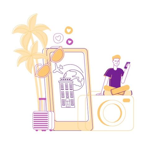 Man Sitting On A Smartphone Application Data Vector Image Man Sitting On A Smartphone Application Data Vector Image