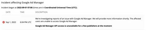 Additional Google Issues Reported Now Affecting API