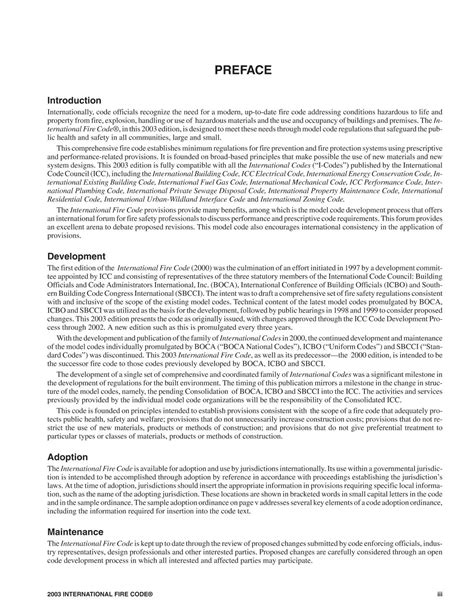 Icc Ifc 2003 2003 International Fire Code
