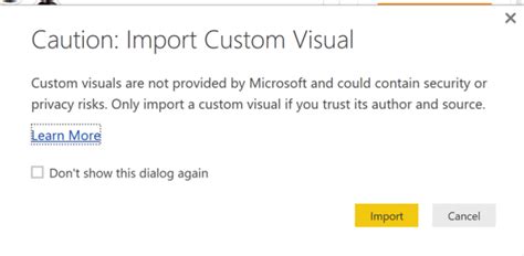 importing custom visuals in power bi
