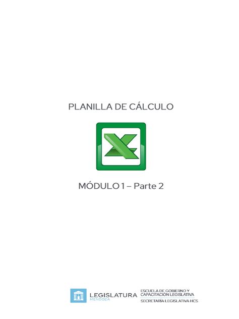 Excel Modulo 1 Parte 2 Pdf