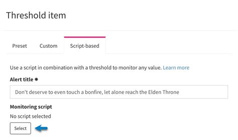 Script Based Threshold Monitoring Atera Support