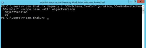 how to check ad schema version using powershell windowstechno