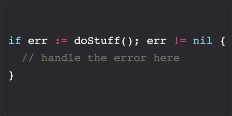 When Should I Use One Liner If Else Statements In Go Rgolang