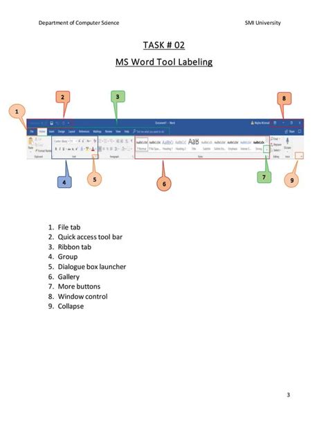 Flow Chart And Ms Word Tool Labeling Pdf