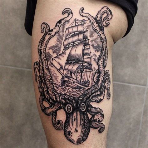 60 Best Kraken Tattoo Meaning And Designs Legend Of The Sea 2018