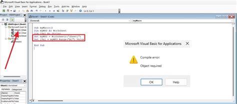 understand and fix runtime error 424 object required in excel vba code