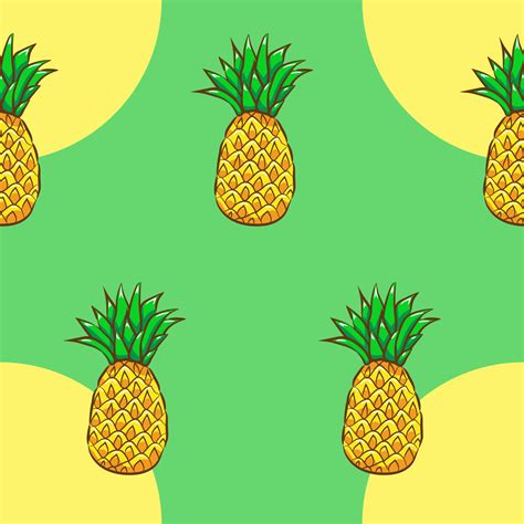 Pineapple Pattern Background Seamless 20434068 Vector Art At Vecteezy