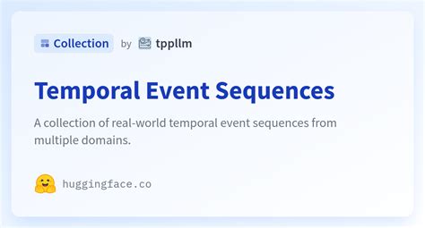 Temporal Event Sequences A Tppllm Collection