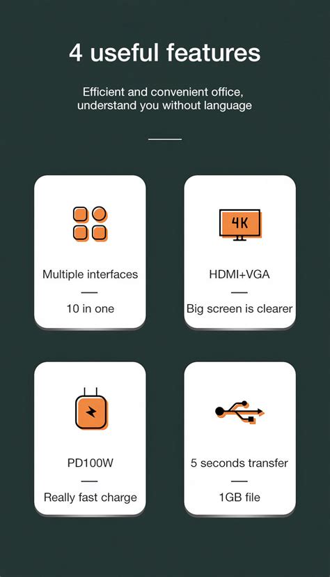 Lenovo Lecoo USB C Hub USB Type C เปน HDMI RJ45 VGA 3 5มมแจค PD USB 3 0อะแดปเตอร OTG USB C