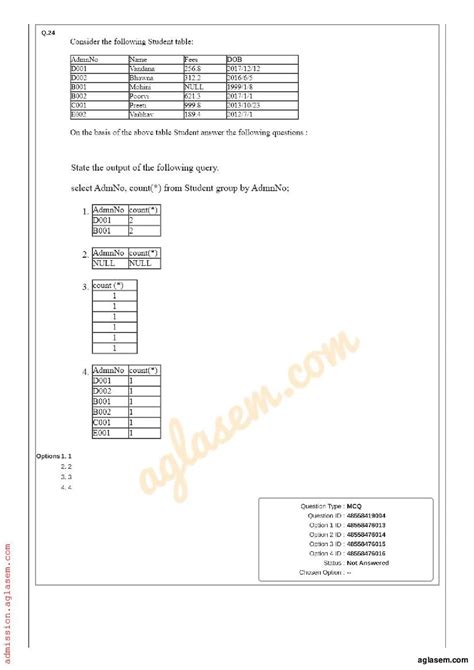cuet computer science informatics practices question paper 2023 pdf