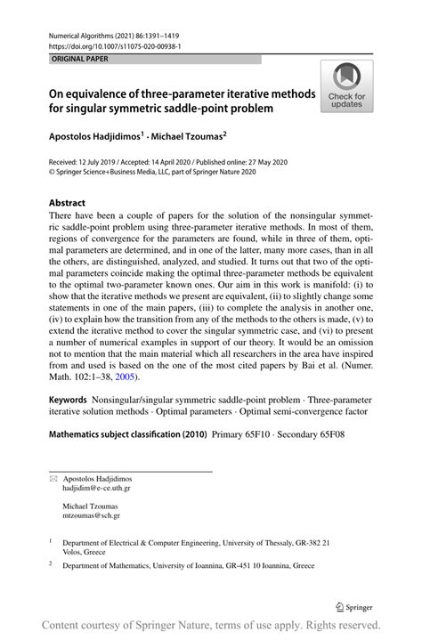 On Equivalence Of Three Parameter Iterative Methods For Singular Symmetric Saddle Point Problem
