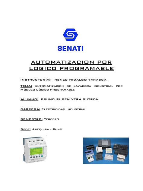 Automatización Por Lógico Programable Parte 2 Pdf Controlador Lógico Programable Programa