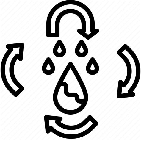 Save Water Reduce Filter Drop Reuse Arrow Icon Download On