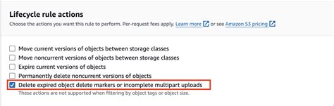 i tried configuring s3 lifecycle rule to delete incomplete multipart