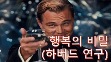 행복의 비밀 하버드대 75년 연구 Youtube