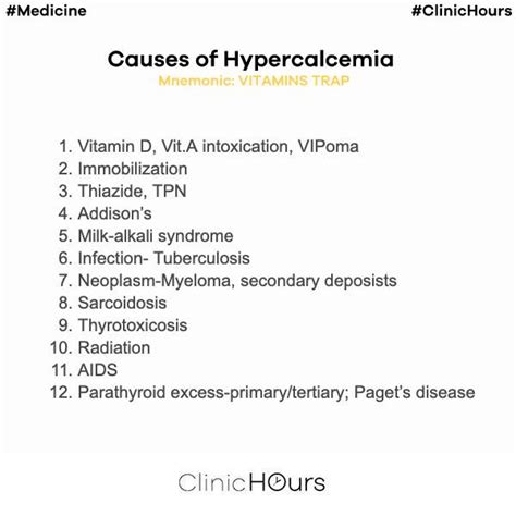 Hypercalcemia Mnemonic