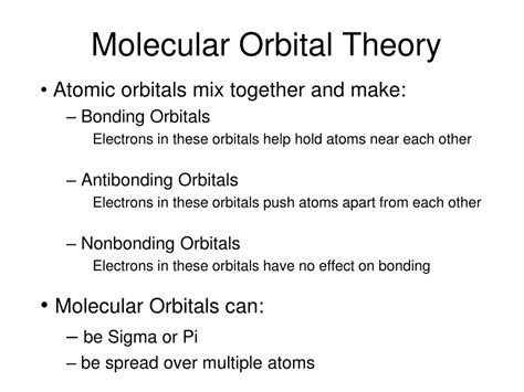 PPT Molecular Orbital Theory PowerPoint Presentation Free Download ID