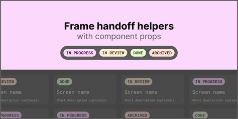 Handoff Helpers For User Flows And Screens Figma