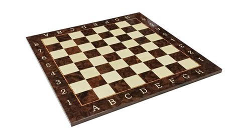 Inlaid Wood Chessboard With Numbers And Letters Etsy