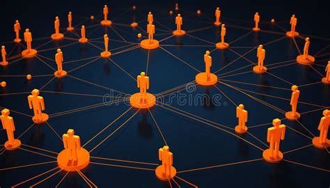 Interconnected Human Network Visualizing Social Connectivity Human