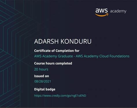 adarsh konduru on linkedin aws