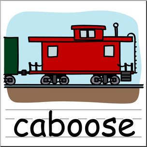 Preschool Caboose Clip Art Line Leader And Caboose W Train Clip Art