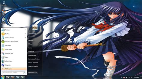 Anime Girls 13 Windows 7 Theme By Windowsthemes On Deviantart