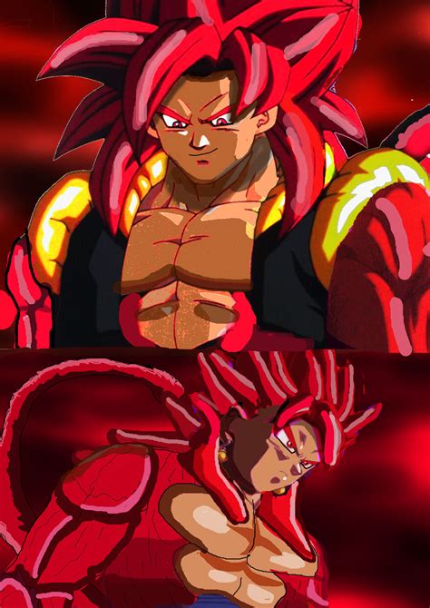 Ss4 Gogeta Vegito Daima Style By Deaththeshadow On Deviantart