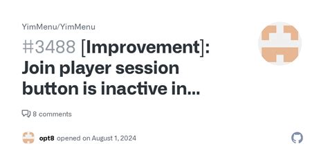 Improvement Join Player Session Button Is Inactive In Players Base