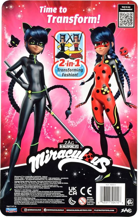 Miraculous Ladybug Lady Noir And Bug Noir Hero Switch Ladybug Doll