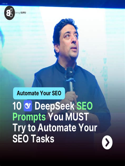Deepseek Seo Prompt To Automate Your Seo Tasks Pdf Search Engine Optimization Digital