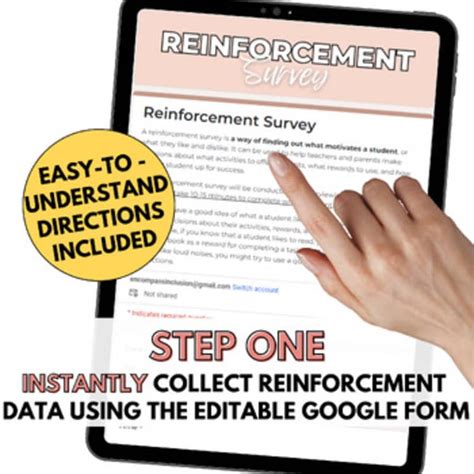 Iep Data Collection Sheets Reinforcement Survey Preference Assessment