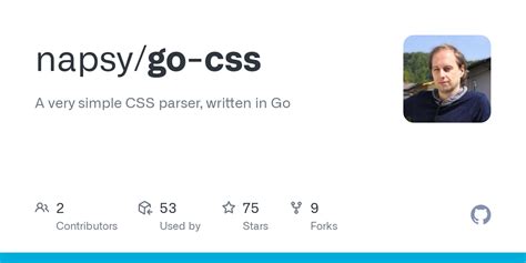 GitHub Napsy Go Css A Very Simple CSS Parser Written In Go