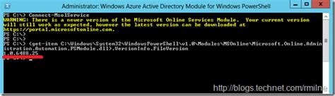Azure Active Directory Modulenewer Version Available Notifications