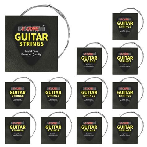 5 Core 5 Core Guitar Strings 12 Pack 72 Pieces Nickel Acoustic Guitar
