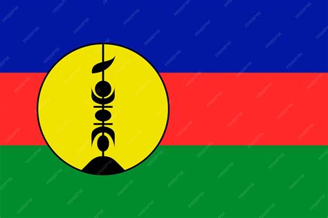 Premium Vector Flag New Caledonia Flat Style