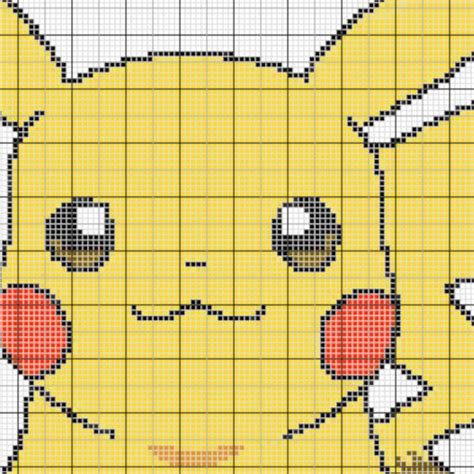 Pikachu Graph Crochet Pattern Etsy