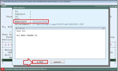 How To Send Ledger Transaction Report Via Whatsapp In Marg Software