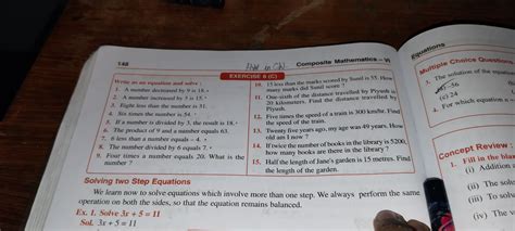 148write As An Equation And Solve 1 A Number Decreased By 9 Is 18 2